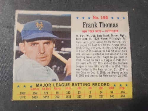 1963 POST #196 FRANK THOMAS EXMT | eBay