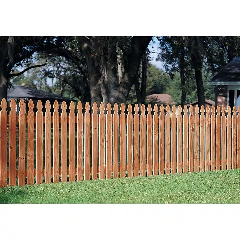 13-Pack French Gothic Fence Pickets Western Red Cedar, 5/8 x 3-1/2 x 3 ...