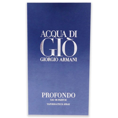Open Box Giorgio Armani Acqua Di Gio Profondo Parfum 3.3/3.4 oz Parfum ...