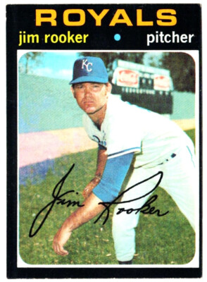 1971 Topps JIM ROOKER (Kansas City Royals) # 730 (ex-) B | eBay