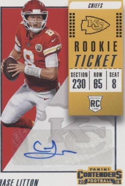 2018 Panini Contenders - Rookie Ticket Autograph Chase Litton #208 (AU ...
