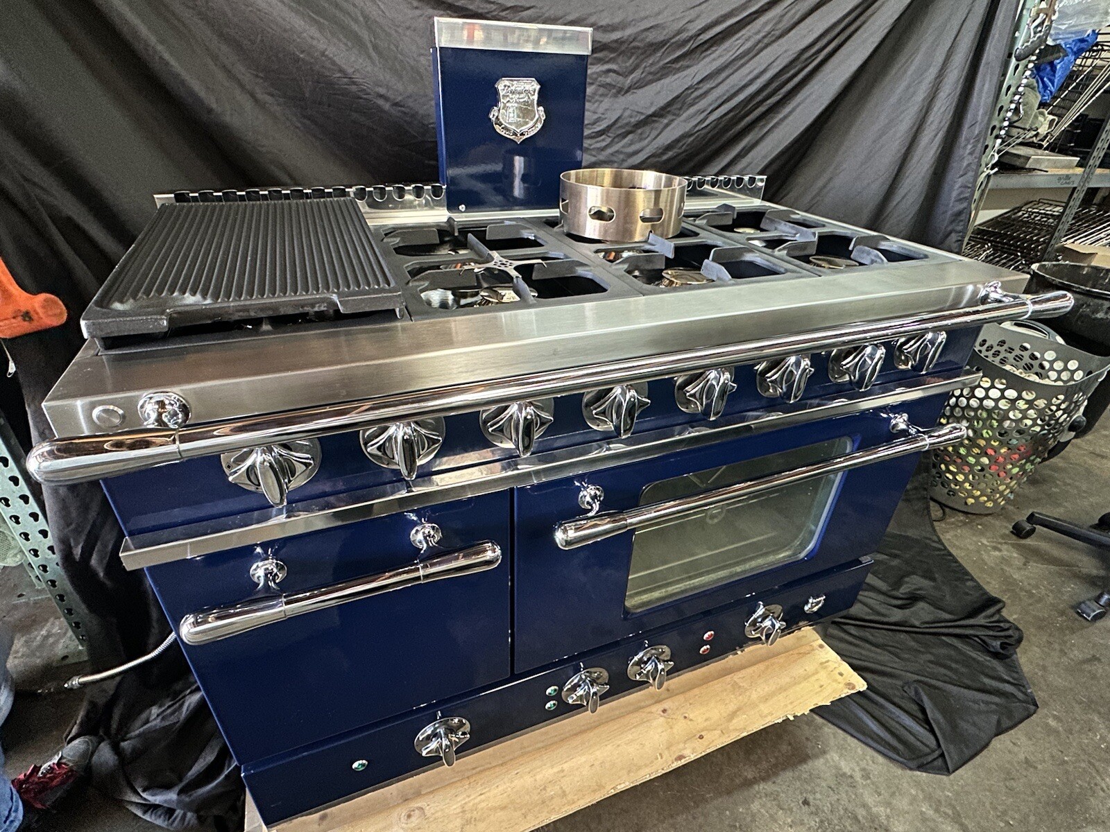 Delaubroc Custom French Range Like La Cornue, Blue 120cm 48” 8 Burners ...
