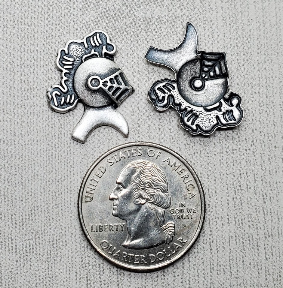 Small Oxidized Silver Knight Head Stampings (2) - SOSG8628 | eBay