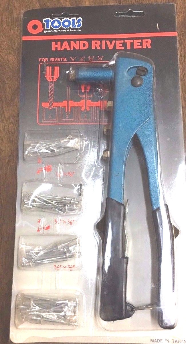 HAND POP RIVETER GUN TOOL BLIND RIVETS GUTTER REPAIR KIT | eBay