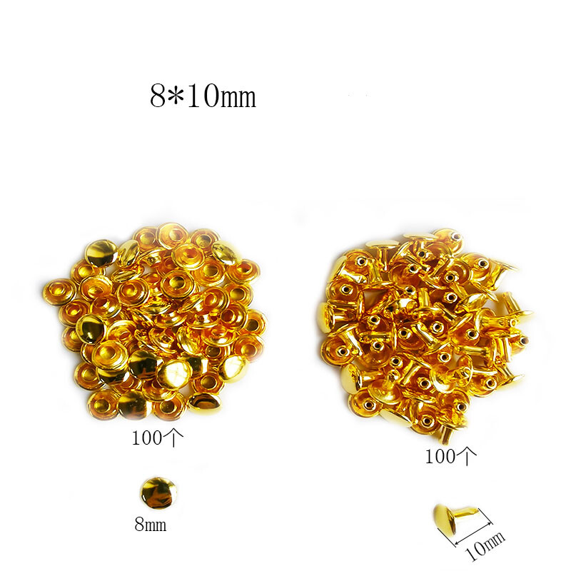 Double Cap Rivets Stud Rapid Rivets Leather Craft Repair 5mm 8mm 9mm ...
