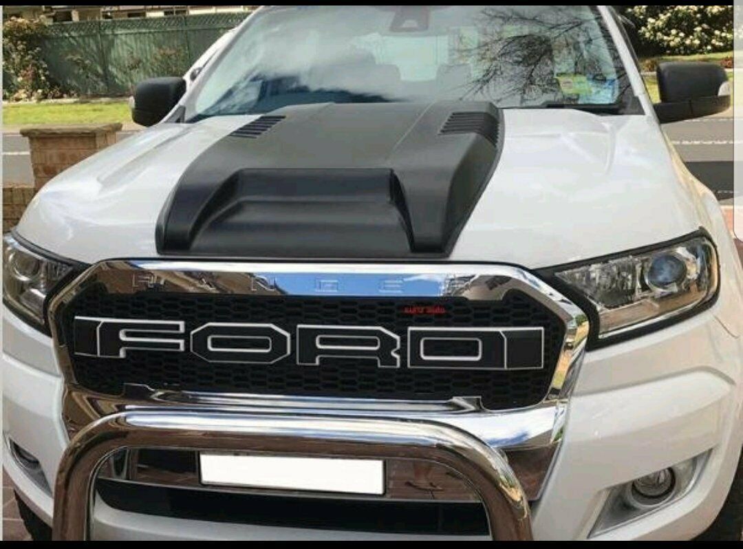 Bonnet Hood Scoop Cover Black Fits Ford Ranger Raptor wildtrack 2011 ...