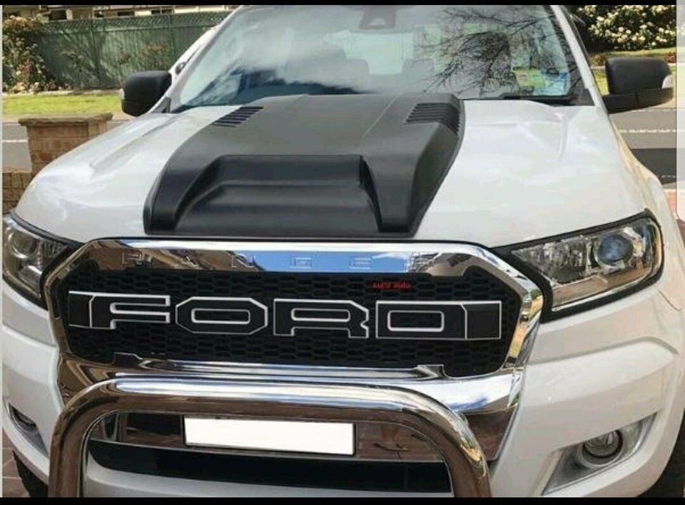 Bonnet Hood Scoop Cover Black Fits Ford Ranger Raptor wildtrack 2011 ...