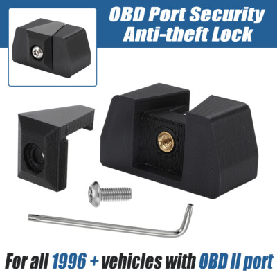 OBD Port Security Anti-theft Lock For All 1996+ Vehicles w/ OBD 2 OBD ...