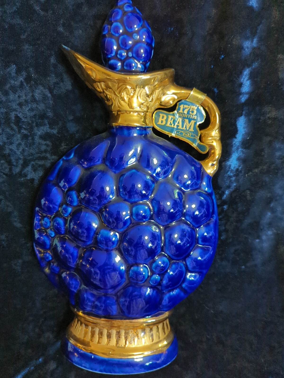 Jim Beam Cobalt Blue Old Ceramic 1963 Liquor Bottle Regal China vintage ...