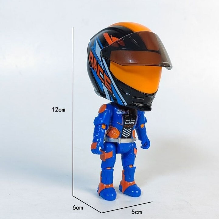 1/12 Alloy Motorcycle Helmet Convertible Model Action Figure Body Dolls ...