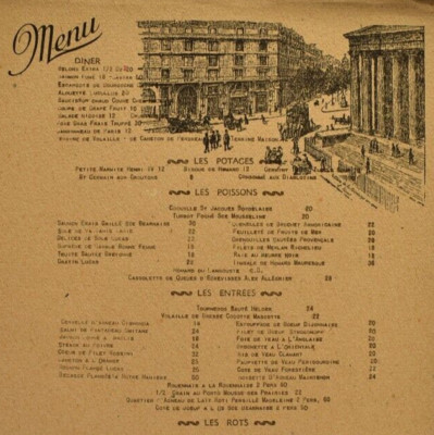 Vintage 1967 Lucas Carton Restaurant Menu Place De La Madeleine Paris ...