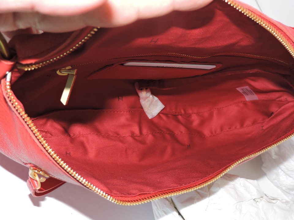 Hammitt Charles Crossbody Belt Bag Fanny Pack Poppy Red Pebbled Leather ...