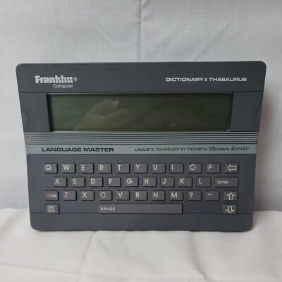 Franklin Language Master LM-2000B Dictionary Thesaurus Spellblaster II ...