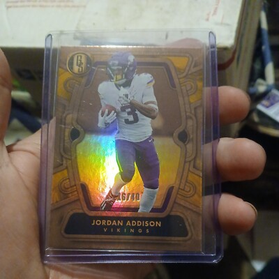 Jordan Addison 2024 Panini Gold Standard 16/40 Citrine #66 Minnesota ...