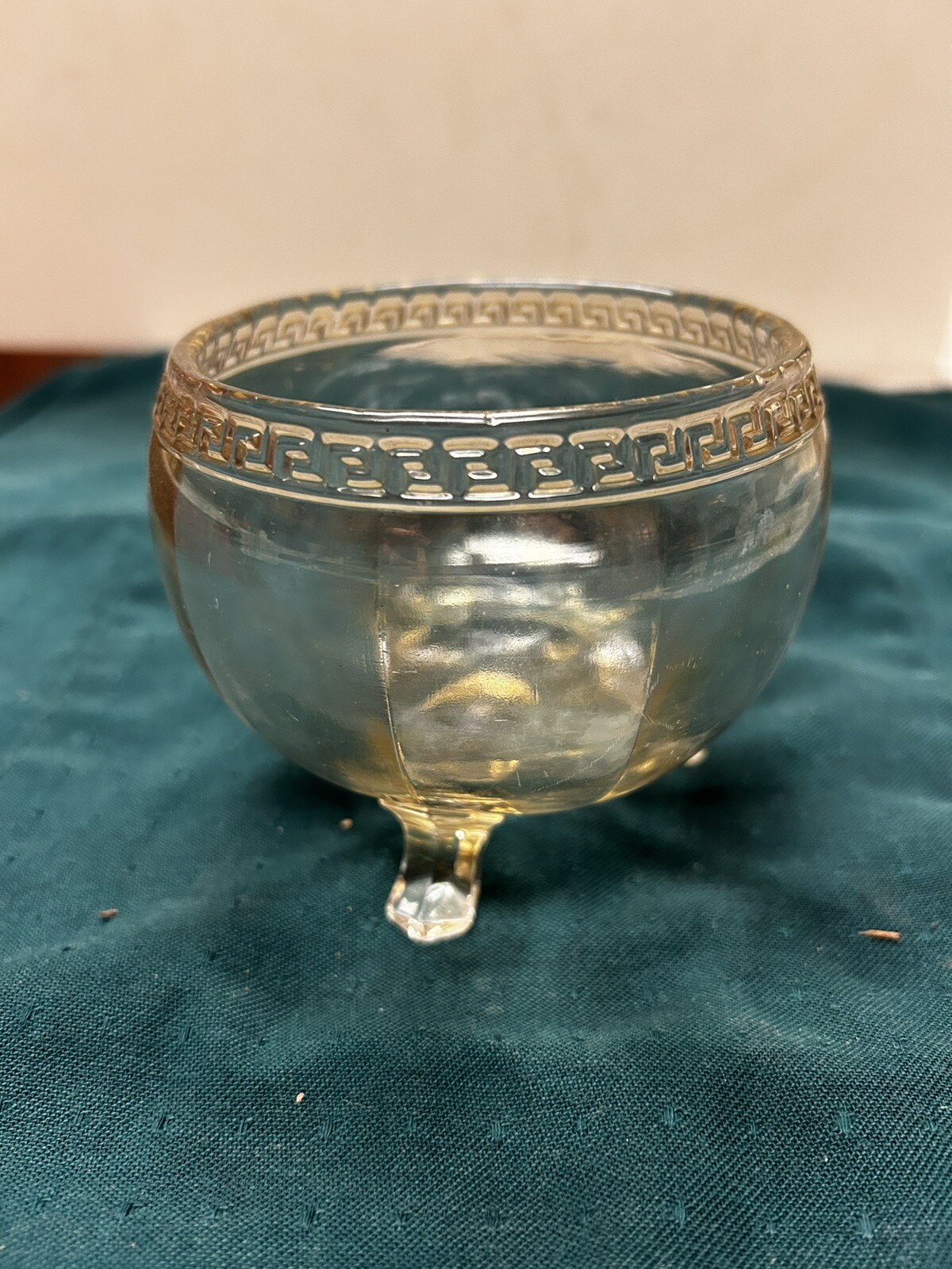 Antique US Glass Co Greek Key Bowl | eBay