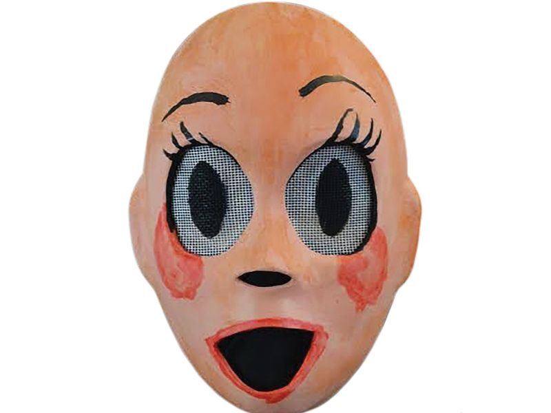 Purgedoll Girl Mask Halloween Purge Haunted House Creepy Doll Face ...
