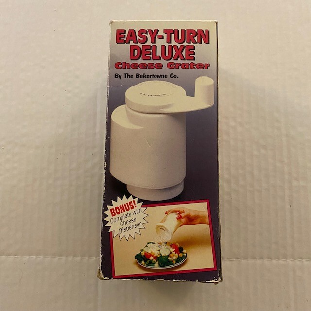 EASY TURN CHEESE GRATER BY THE BAKERTOWNE CO. W/ CHEESE DISPENSER | eBay