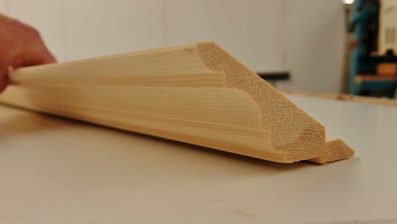 Solid Pine Kitchen Cornice 1.8m 95x21mm Units Trim Moulding Wooden Timber Mould | eBay UK