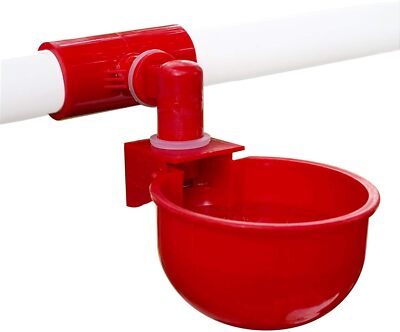 RentACoop DIY Waterer Kit for PVC Piping - Auto-Fill Cups with Pack of ...