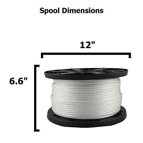 1/4 inch Knotrite Nylon Rope - 500 Foot Spool | 100% 1/4" x 500 ft ...
