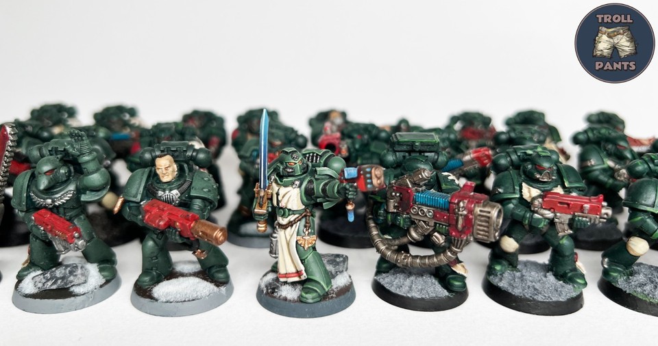 Warhammer 40k - Dark Angels - 29 Tactical First Born Marines | eBay