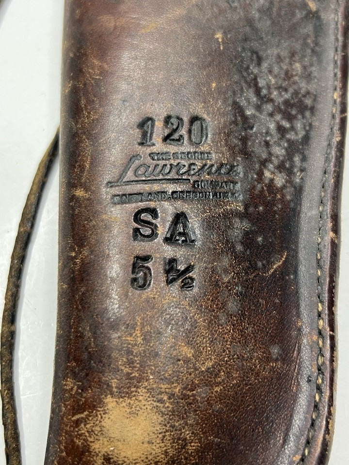 Vintage George Lawrence 120 SA 5.5” Leather Holster Measurements In ...