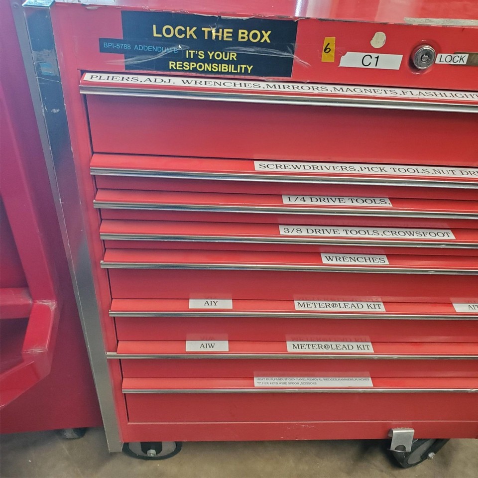 SNAP-ON 7 Drawer Single Bank Tool Box Cabinet (6) | eBay