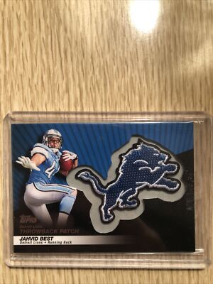2010 Topps Throwback Patch Lions Jahvid Best LPC-22 | eBay