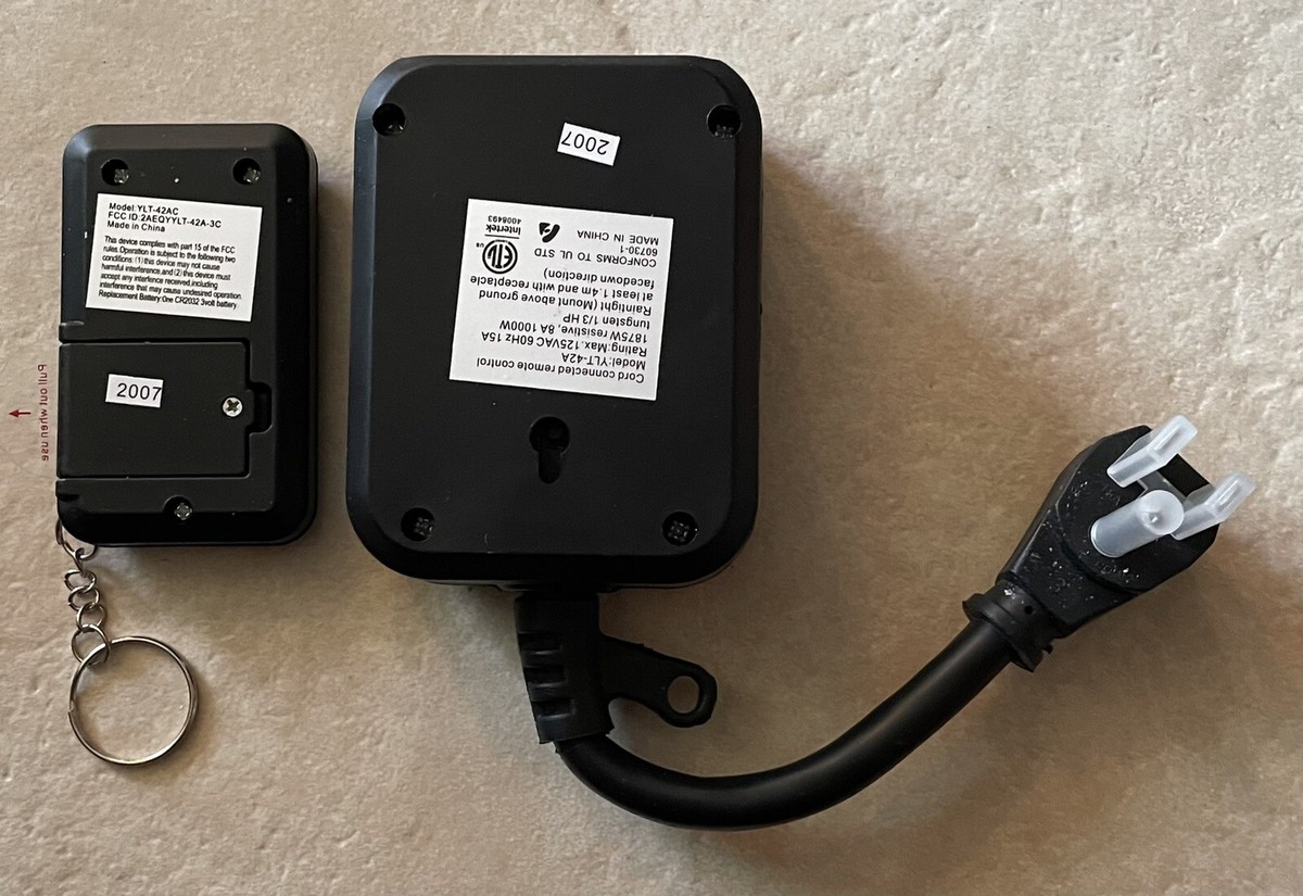 Outdoor Hard Wired Remote Control Outlet