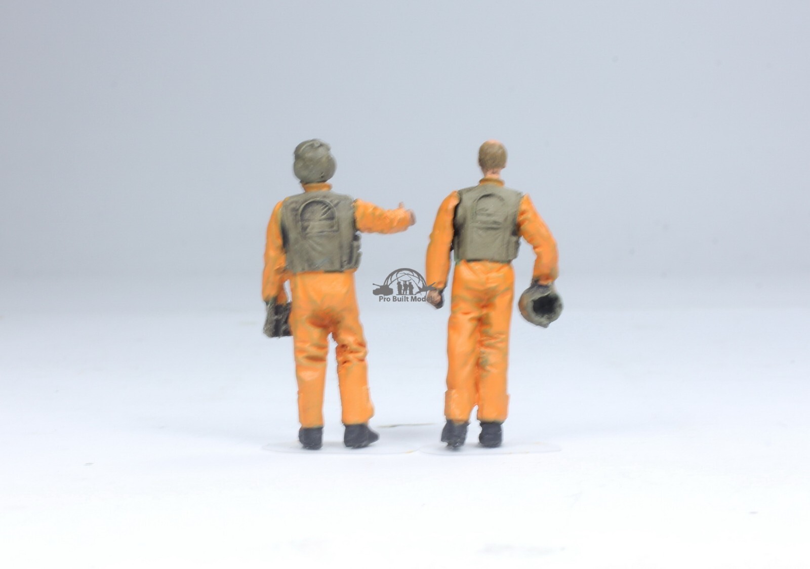 PreSale Set 02 Helicopter Test Pilots Orange Flight Suit 1:48 Pro Built ...