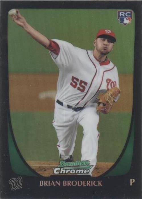 2011 Bowman Draft Picks & Prospects - Chrome Brian Broderick #8 ...