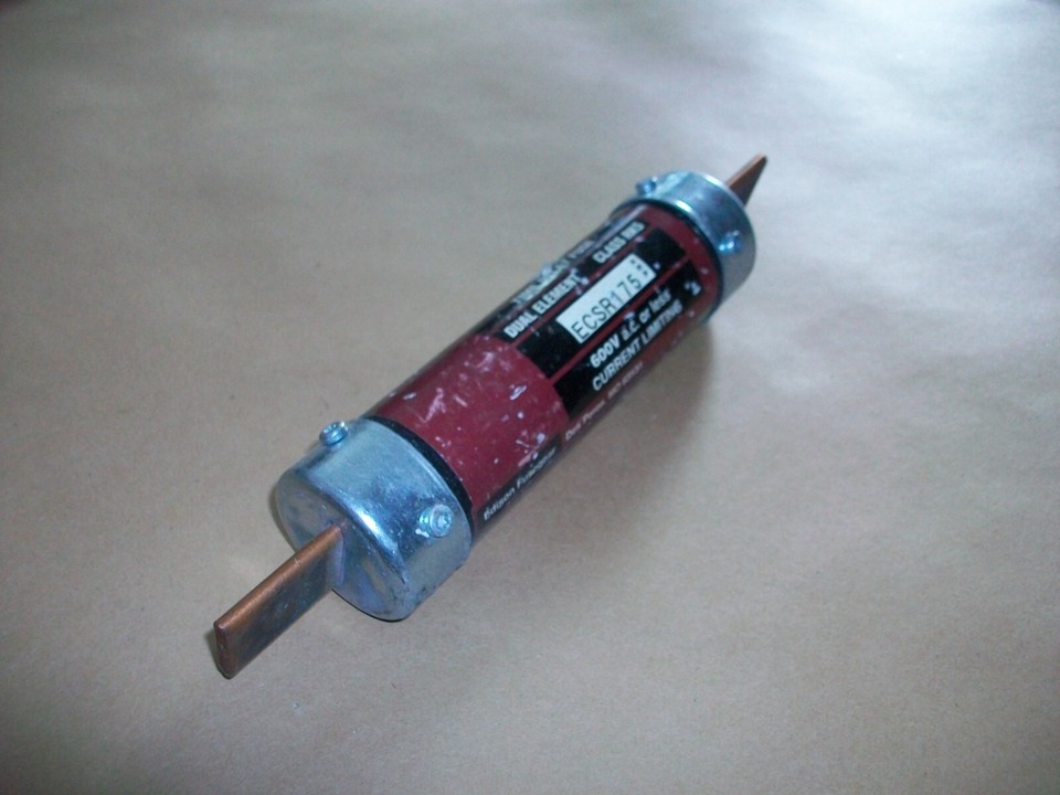 EDISON FUSEGEAR - ECSR170 BULLET TIME DELAY DUAL ELEMENT FUSE 600VAC ...