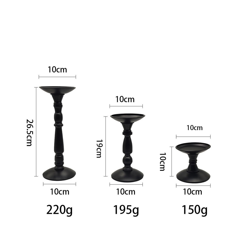 Vintage Iron Candle Holder Minimalist Design Roman Column for Table ...