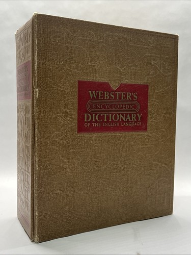 Vintage 1957 Webster’s Encyclopedic Dictionary of the English Language ...