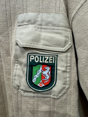 Vintage Polizei Sweater Mens Brown German Military Police Pullover 90s ...