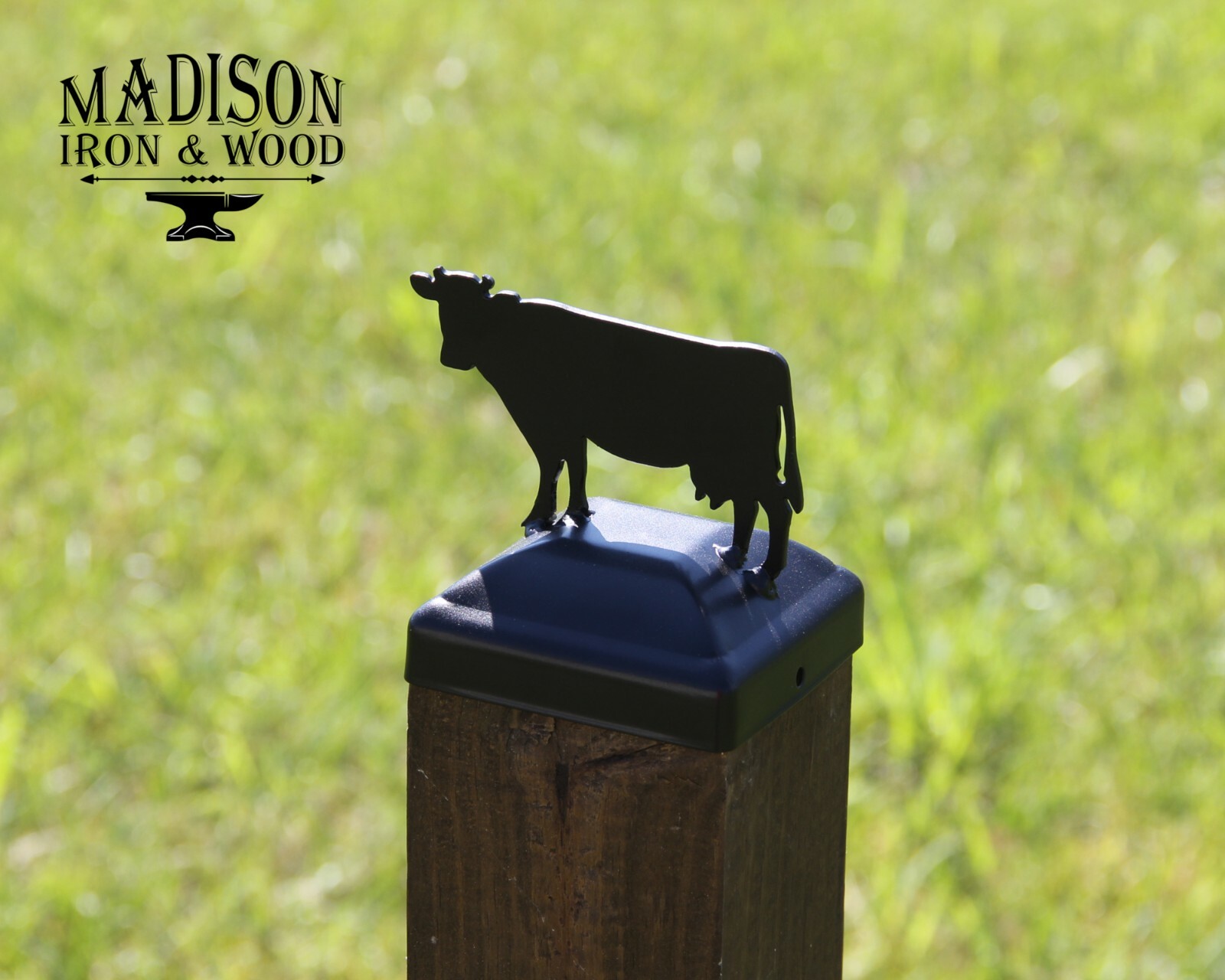 Cow Post Cap for 4x4 Wood Post, Farmhouse Post Topper, Cow Lovers Decor ...