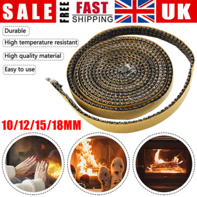 Self-Adhesive Wood-Burning-Burner Stove Rope Glass Seal Flat Tape Fire ...