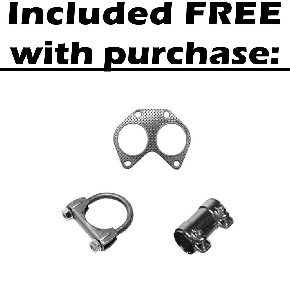 Resonator Pipe Muffler Exhaust System Kit fits: 2007-2014 Volvo XC90 3 ...