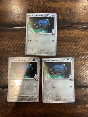LOT x3 - #143 Steven's Beldum Pokemon TCG S&V Destined Rivals - REVERSE ...