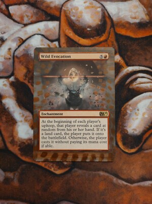 Magic the Gathering Wild Evocation Hand Painted Unique Custom MTG Alter ...
