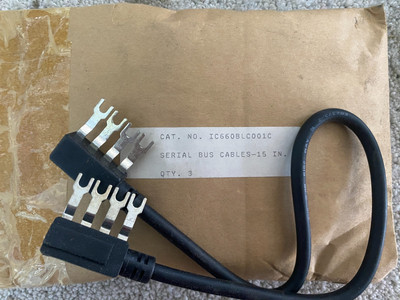 GE Fanuc IC660BLC001C Serial Bus Cable 15" Pack Of (3) NEW Free ...