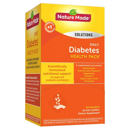 Nature Made Diabetic Health Pack 60 Packets (6 supplements/packet) | eBay