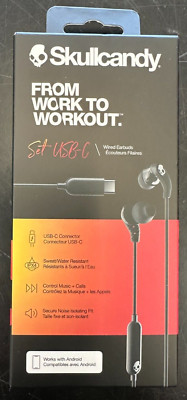 Skullcandy Set USB-C Wired In-Ear Headphones - True Black 810015587294 ...