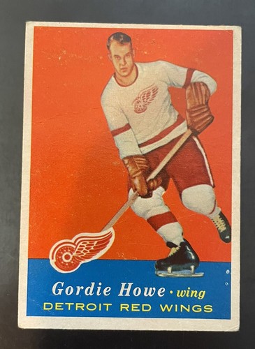 1957 - 58 TOPPS Card # 42 GORDIE HOWE Detroit Red Wings HOF | eBay