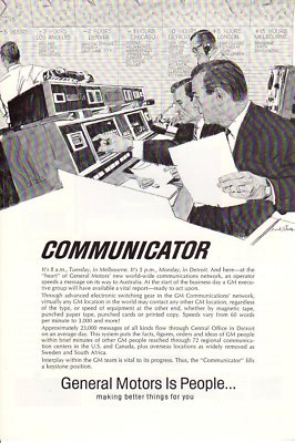 1965 Vintage print ad Car GM General Motors Is People Communicator ...