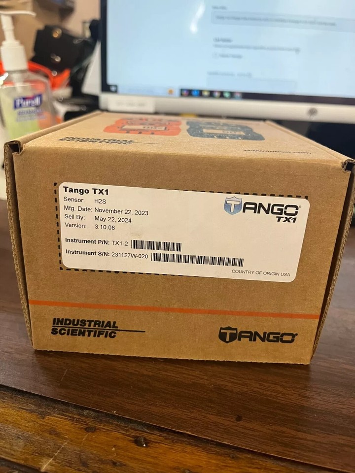 Tango Tx1 Single Gas Detector 46C109-14-C Orange 5-22-2024 Sell by Date ...