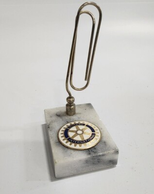 Holder Vintage Paperclip Memo Letter Desktop Mail Photo Paperweight 5 ...