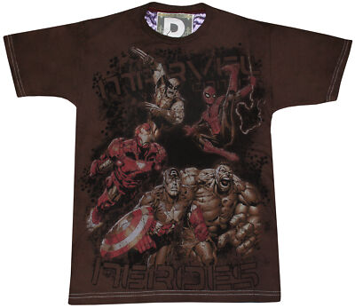 Marvel Comics Hero Attack Men's Slim Fit T-Shirt | eBay Australia