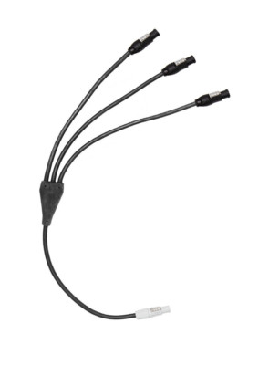 Power Cable 1 Powercon B Gray to Fanout 3 True 1 Female Connector 30 ft ...