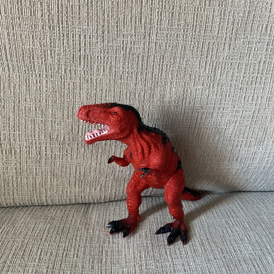 2006 Toy Major Trading Co Red T-Rex Tyrannosaurus Rex 5.5" Dinosaur ...